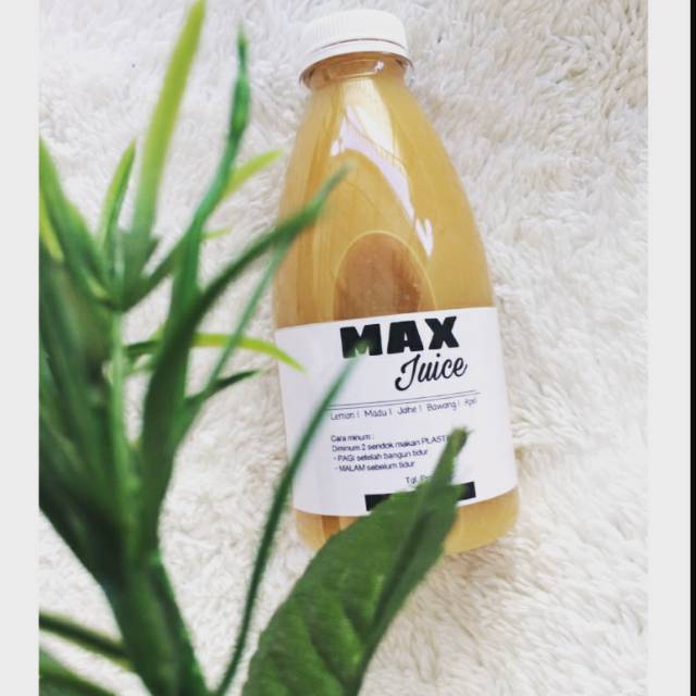 Jual MAX JUICE JUS LANGSING DIET 350ML BAWANG MADU LEMON APEL JAHE ...