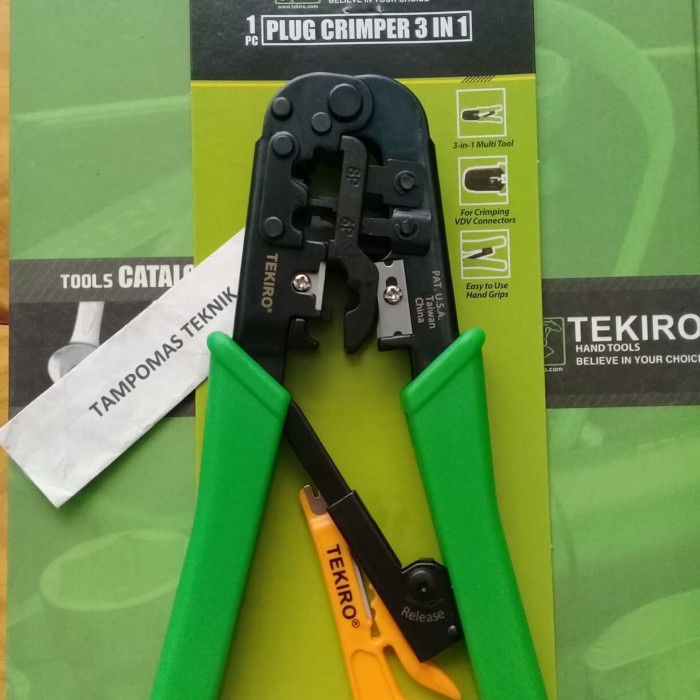 Jual Tang - Tekiro Tang Crimping Tool 3 In 1 Plug Crimper Tekiro ...