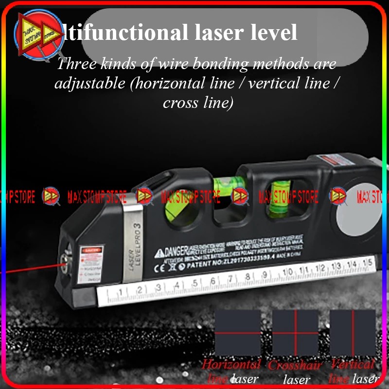 Jual Penggaris Laser Level Pro 3 Alat Pengukur Meteran Laser up to 250 ...