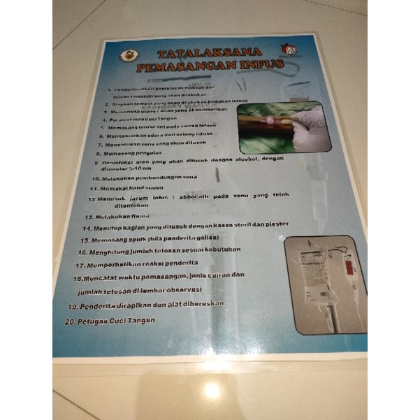 Jual Poster Tatalaksana Pemasangan Infus New 2022 | Shopee Indonesia