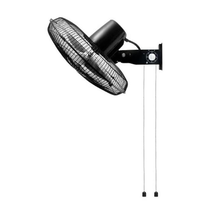 Jual MIYAKO KIPAS ANGIN BESI WALL FAN DINDING HITAM KDB 18 3 KECEPATAN ...