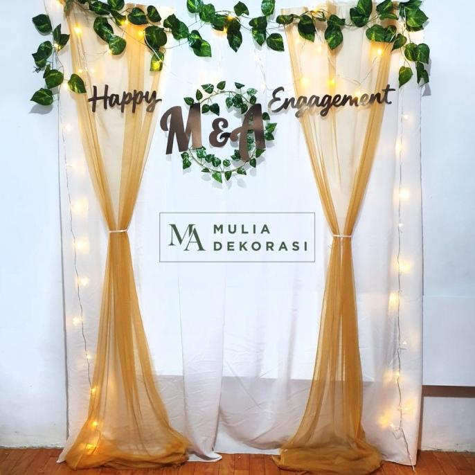 Jual Martsungkar Dekorasi Lamaran Backdrop Nikahan Photobooth Diy Akad ...