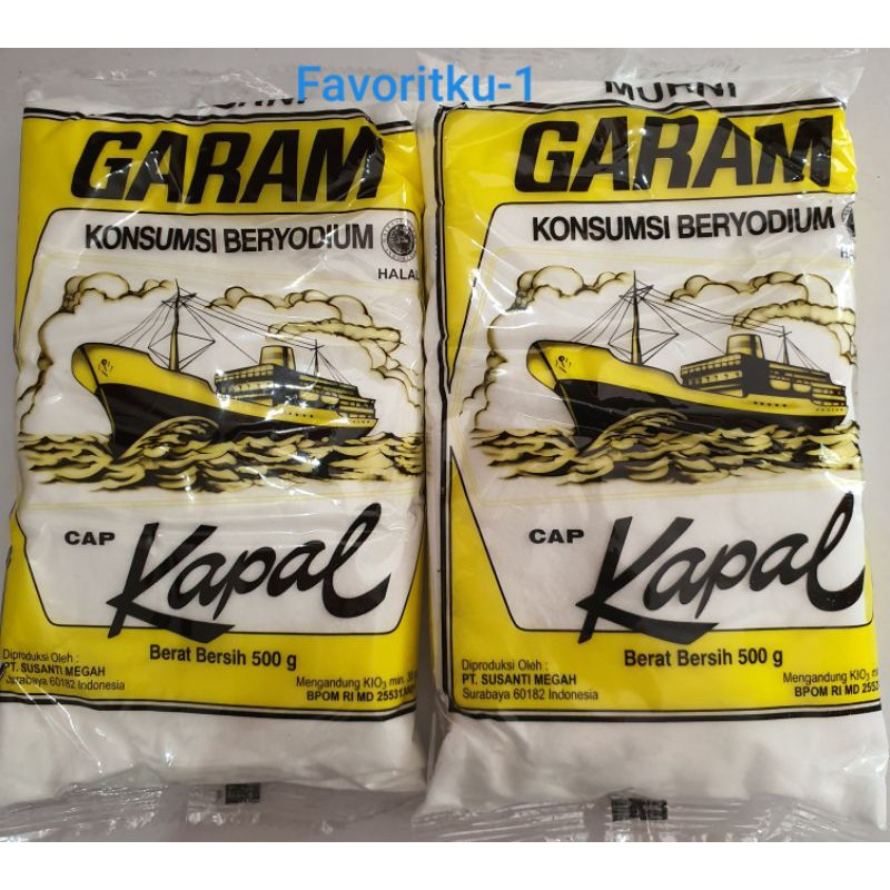Jual Garam Dapur Cap KAPAL 500 gr. Ada Harga Grosir | Shopee Indonesia