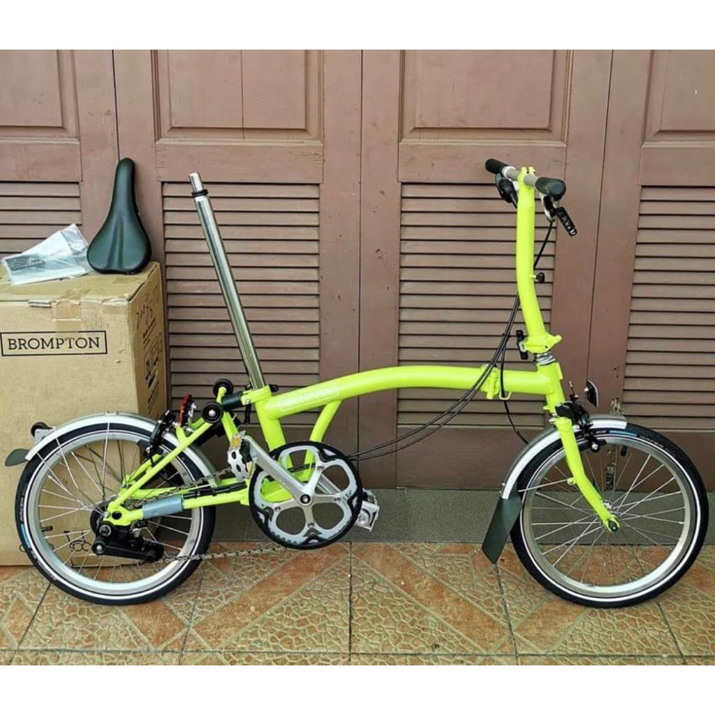 Jual SEPEDA LIPAT BROMPTON S2L LIME GREEN | Shopee Indonesia