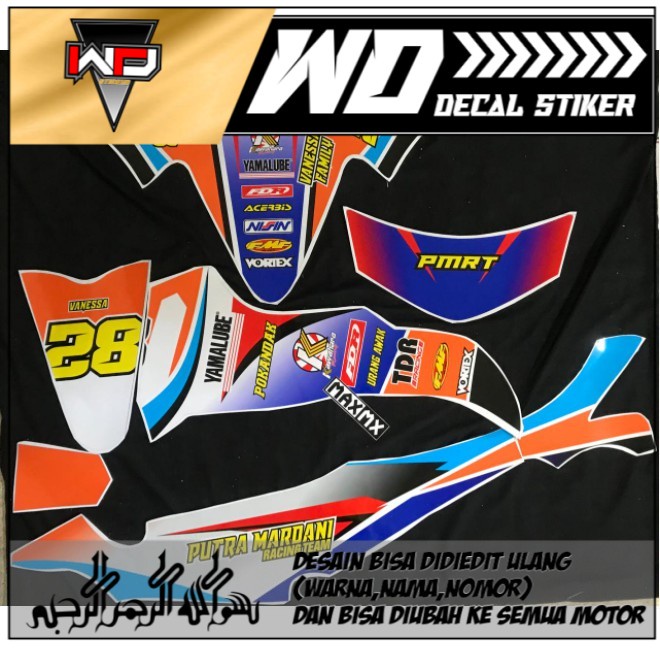 Jual Decal Stiker Jupiter Z Dekal Variasi Sticker Striping Custom ...