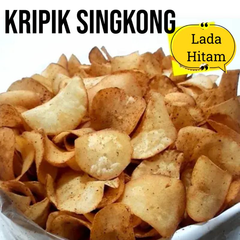 Jual Kripik Singkong Pedas Lada Hitam 250g | Shopee Indonesia