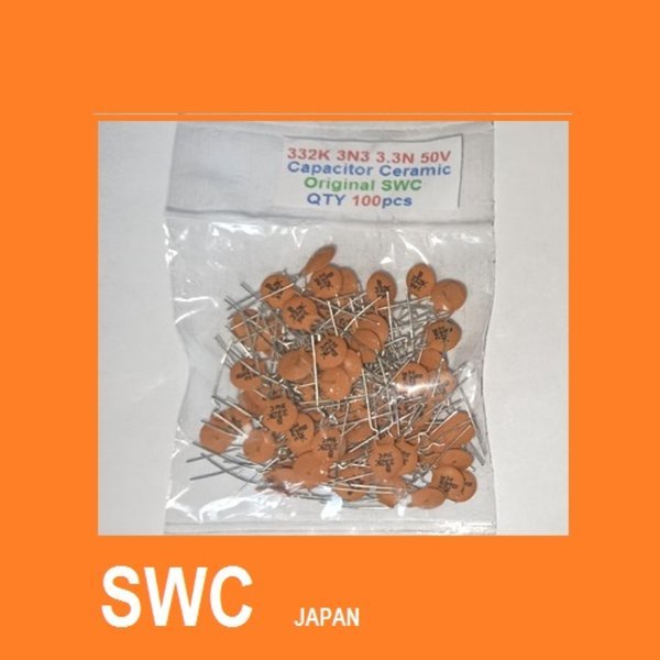 Jual QTY 100pcs 332K 3N3 3.3N 50V Capacitor Ceramic Original SWC ...