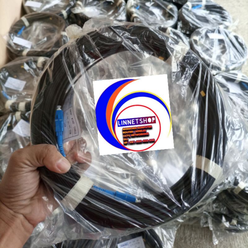 Jual Kabel FO Precon Siap Pakai - FTTH Dropcore 1 Core 1seling | Shopee ...