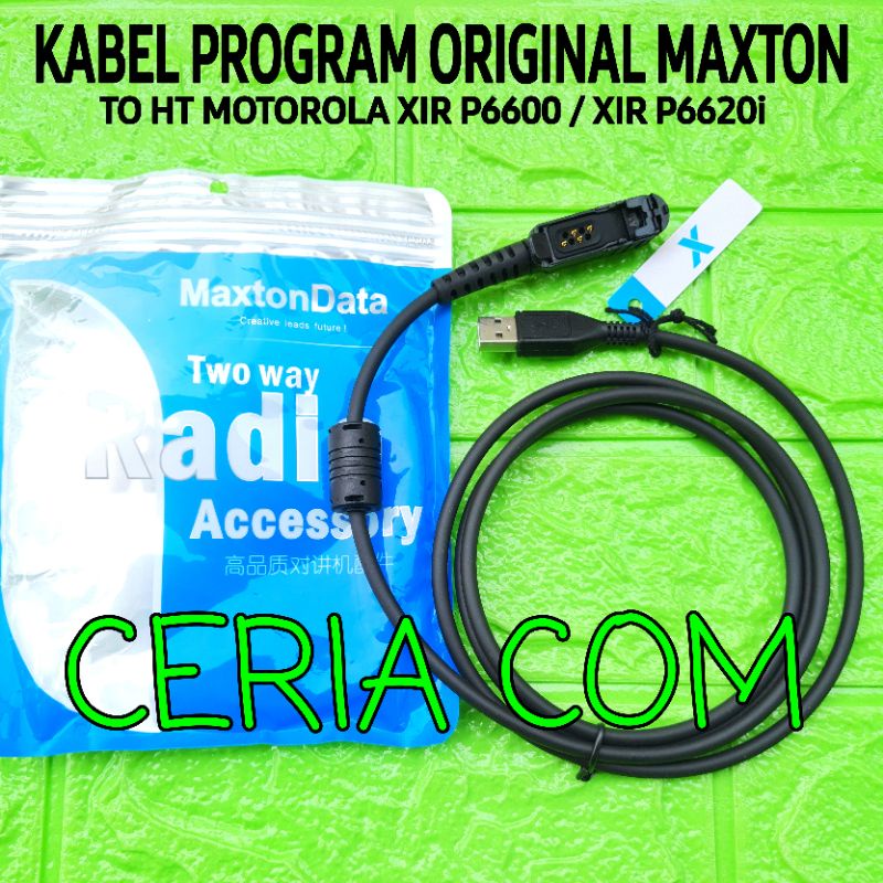 Jual KABEL PROGRAM HT MOTOROLA XIR P6620i P6600 ORIGINAL MAXTON KABEL DATA HT MOTOROLA XIR ...