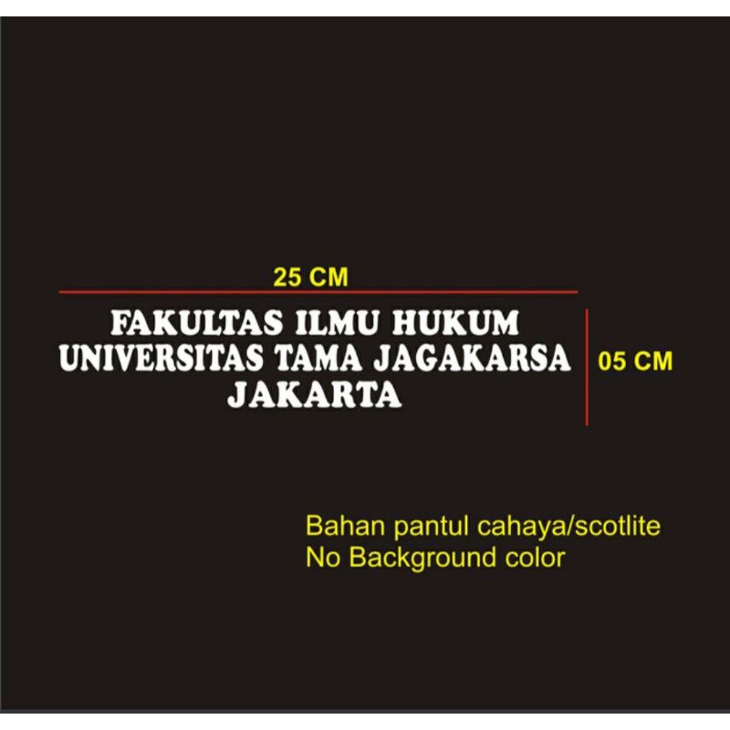 Jual Sticker Universitas Kampus Fakultas Mobil Motor | Shopee Indonesia