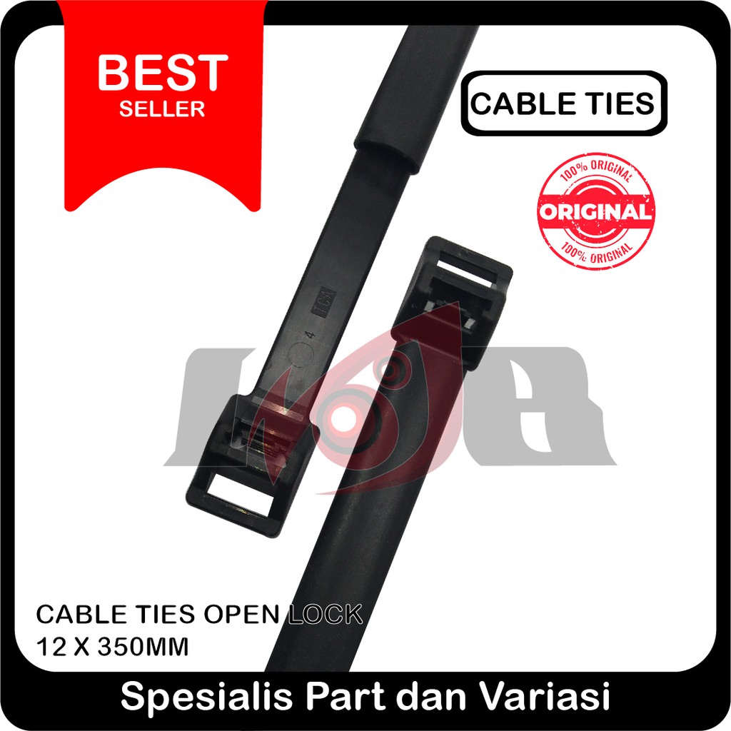 Jual Satuan Cable Ties Open Lock 12 x 350mm Tali Ripet Kabel Tie Big ...