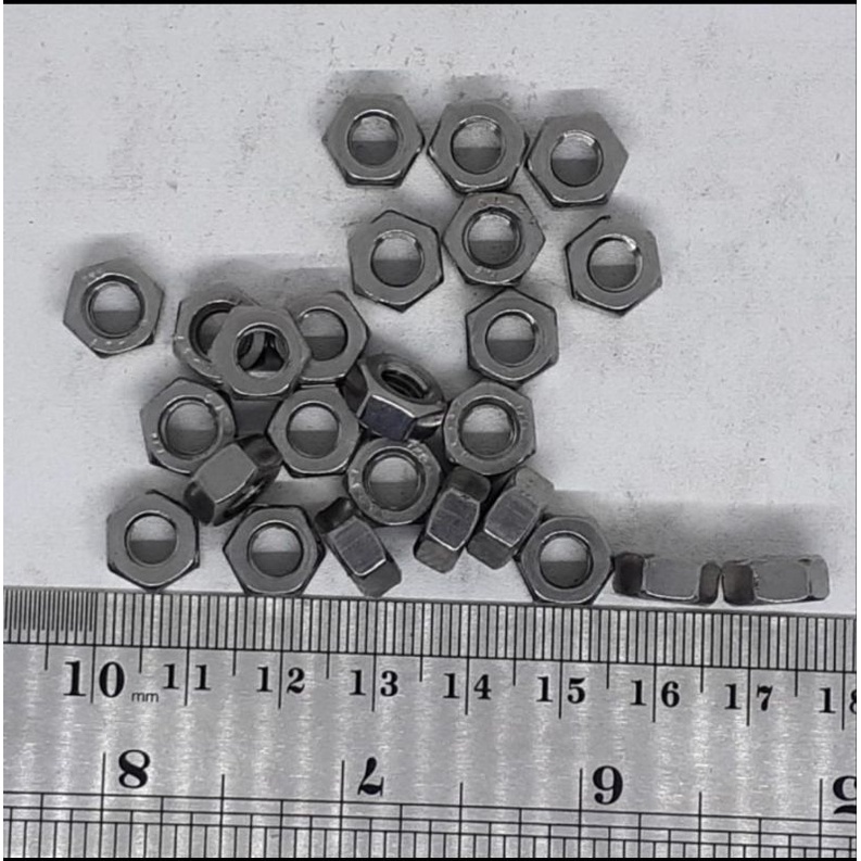 Jual Mur Hexagon M6 Kunci 10 Stainless Steel / MUR KUNCI 10 STAINLES ...