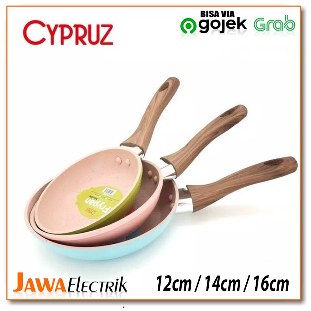 Jual CYPRUZ Frypan Marble/Kramik Mini Anti Lengket 12cm/14cm/16cm ...