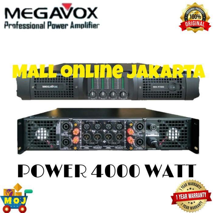 Jual Power megavox 4000 watt powered ampli megavox ma4100 ma-4100 ...