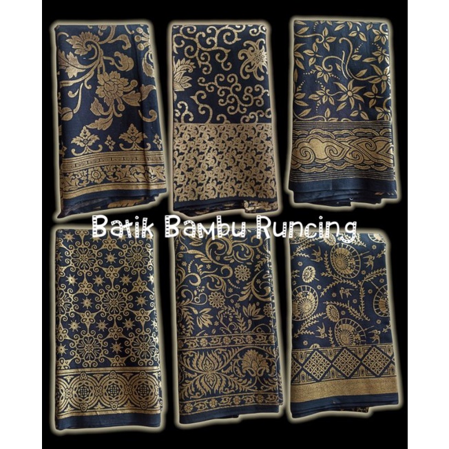 Jual CF batik Prada emas batik kain batik panjang Prada batik gold ...