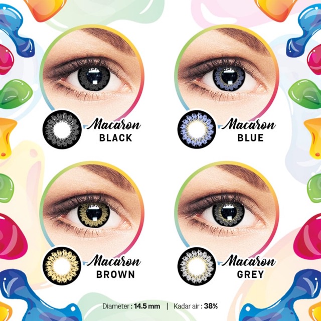 Jual softlens TOP GEL universal / macaron /adelio/ moonlit/ princess ...