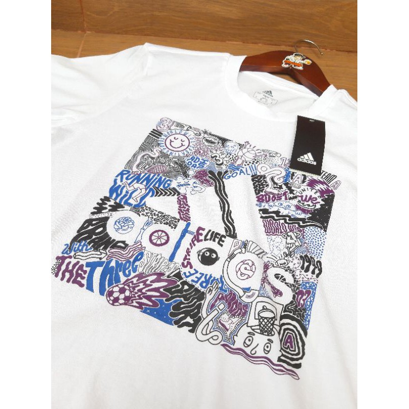 Jual TSHIRT BAJU ADIDAS DOODLE ORIGINAL | Shopee Indonesia