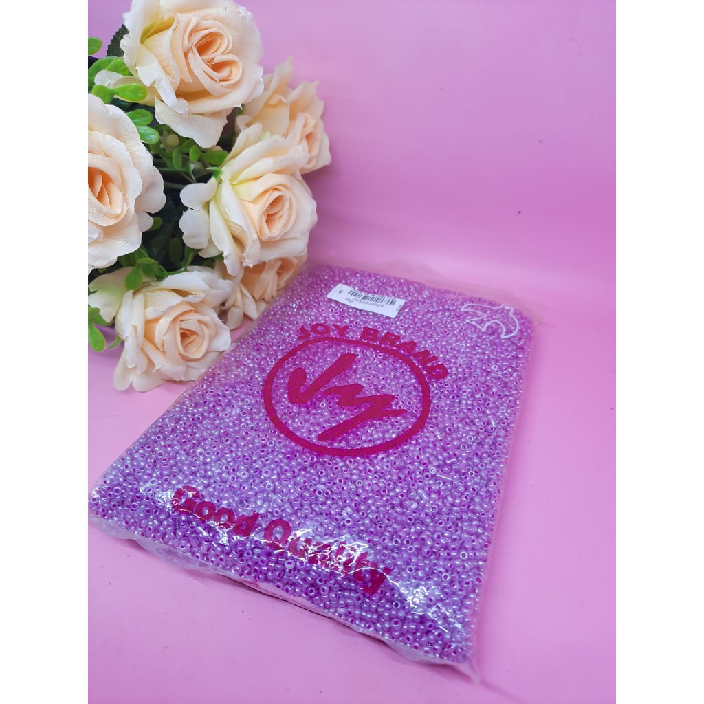 Jual MOTE JOY PASIR 12/0 150 UNGU SUSU / MOTE MANIK PAYET / KERAJINAN ...