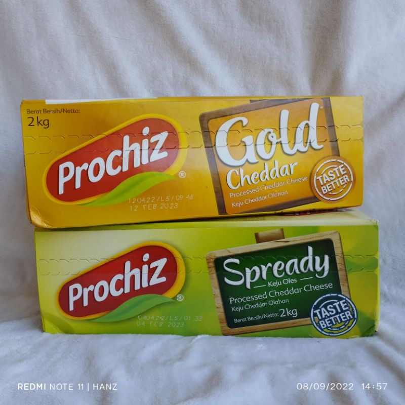 Jual Prochiz Gold Cheddar Spready 2kg 2 kg | Shopee Indonesia