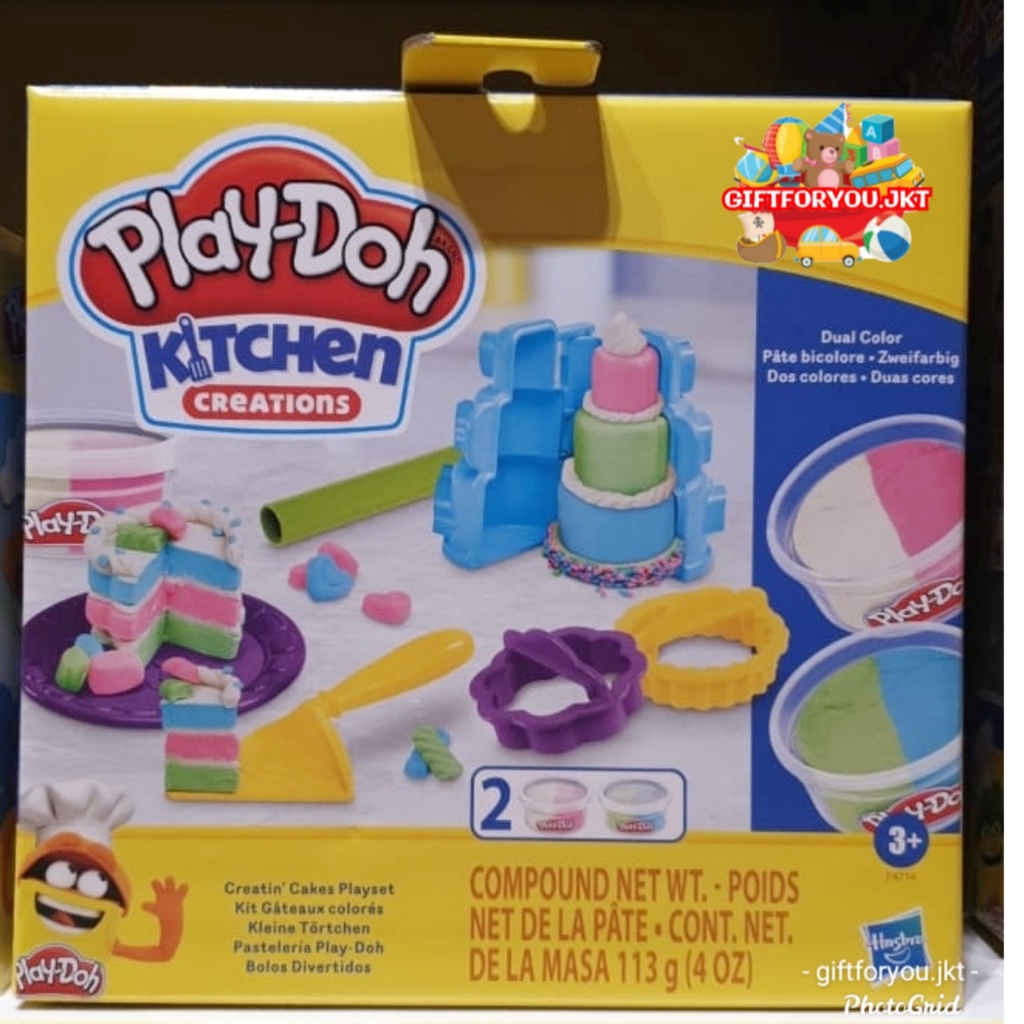 Jual Play-Doh Kitchen Creations Creatin Cakes Mainan Playdoh Anak Toy ...