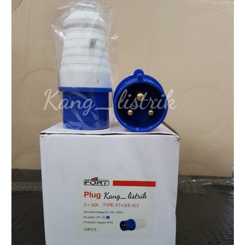 Jual Industrial Plug / Plug Mounting / Steker Plug IP44 023 3 Pin 32A ...