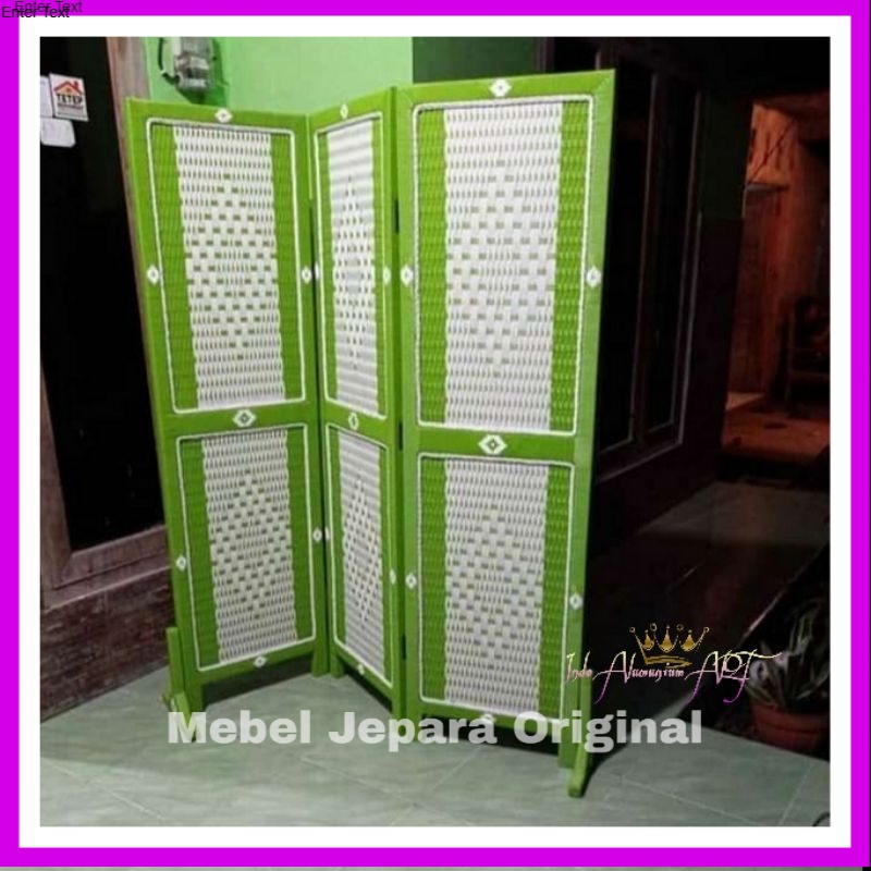Jual Sketsel Penyekat Ruangan - Pembatas Ruangan 3 Pintu Bahan Rotan ...