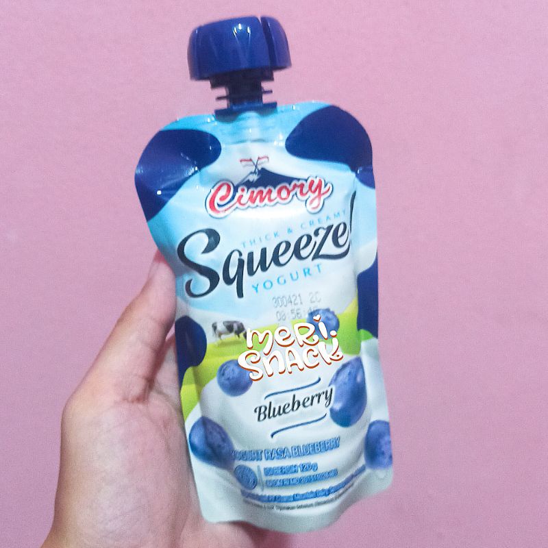 Jual Cimory Yogurt Squeeze 120gr / Blueberry / Original / Strawberry ...
