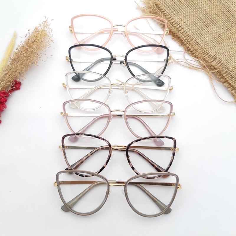 Jual KACAMATA CAT EYE MINUS WANITA FRAME AMAYA LENSA ANTI RADIASI ...