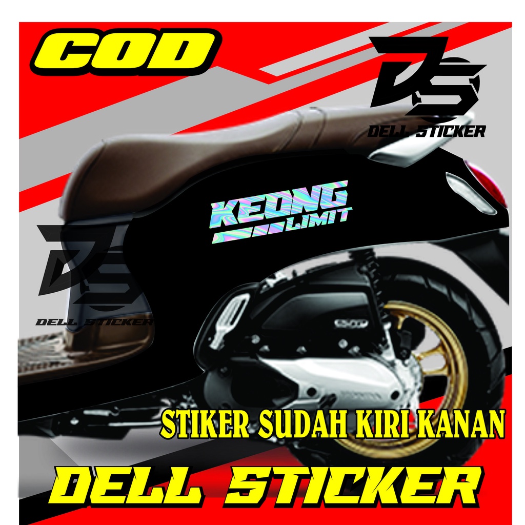 Jual Stiker scoopy KEONG LIMIT sticker scoopy Striping scoopy Cutting ...