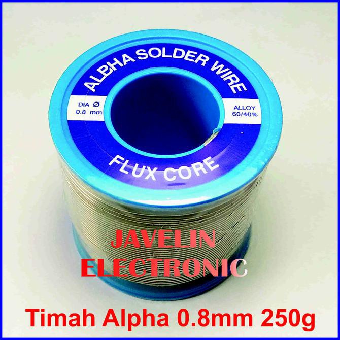 Jual New Product! Timah Alpha / Alfa 0.8Mm 0,8Mm Flux Core Solder Wire ...