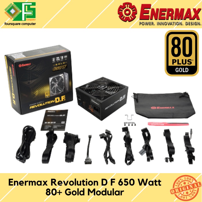 Jual Enermax Revolution DF 650 Watt 80 Plus Gold Modular | PSU 650W 80 ...
