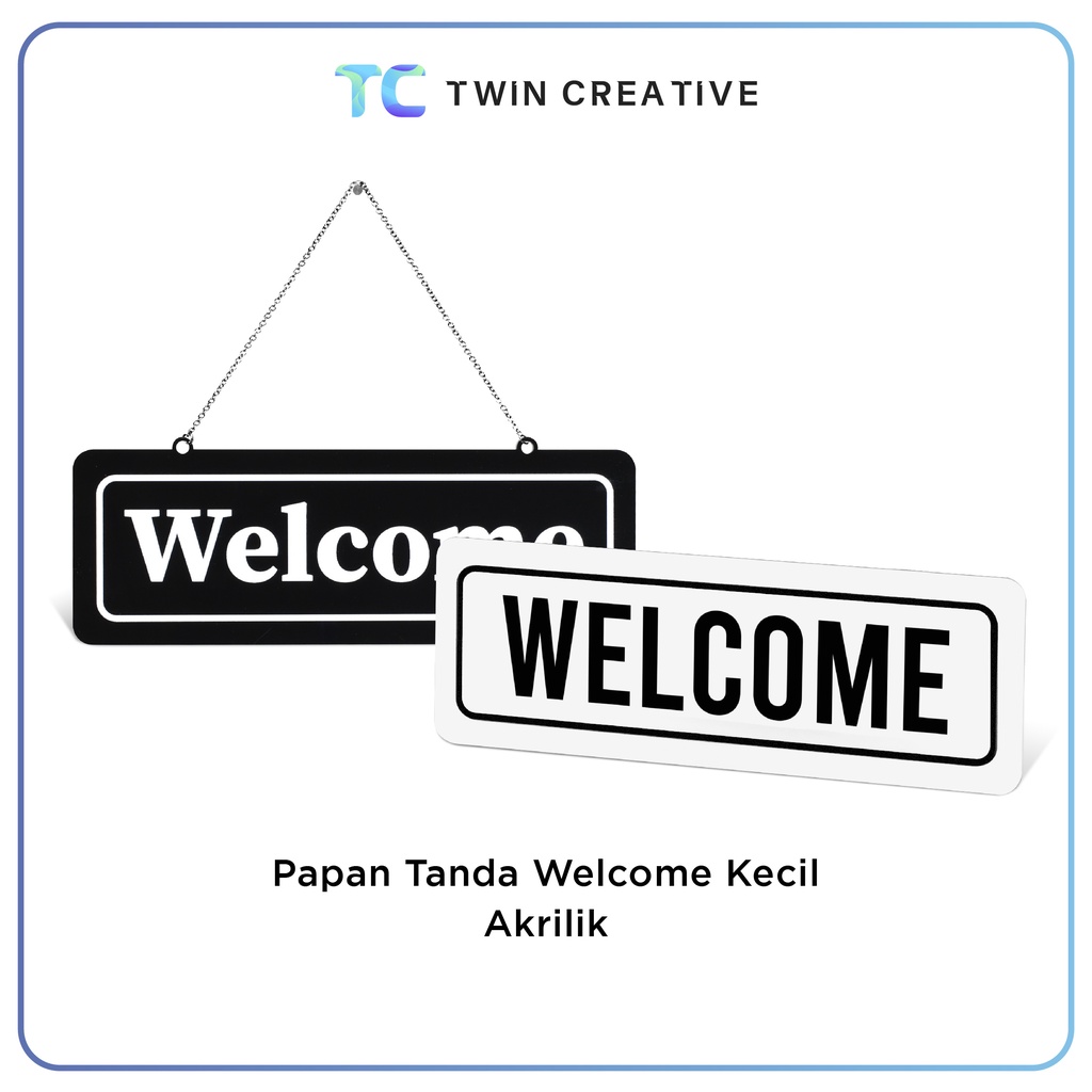 Jual Wall Decor Welcome Sign Acrylic - Papan Tanda Selamat Datang ...
