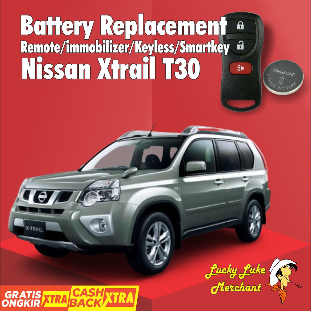 Jual baterai remote kunci mobil Nissan Xtrail X-trail T-30 immobilizer ...