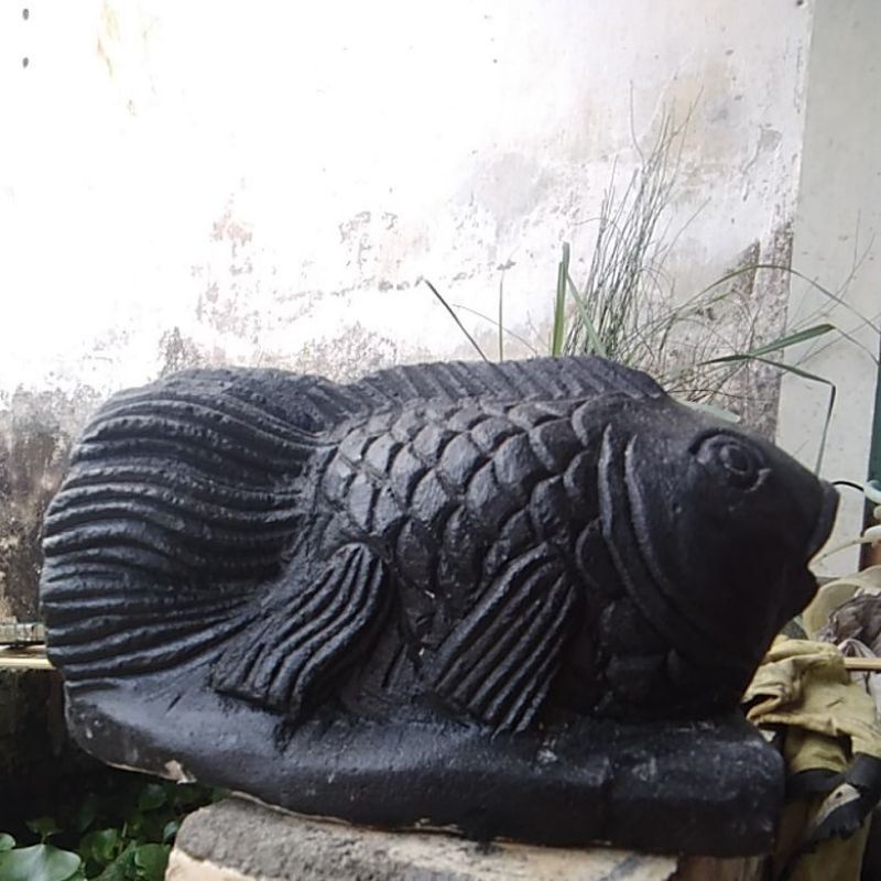 Jual PATUNG IKAN KOKI 23CM BAHAN BATU ALAM ASLI | Shopee Indonesia