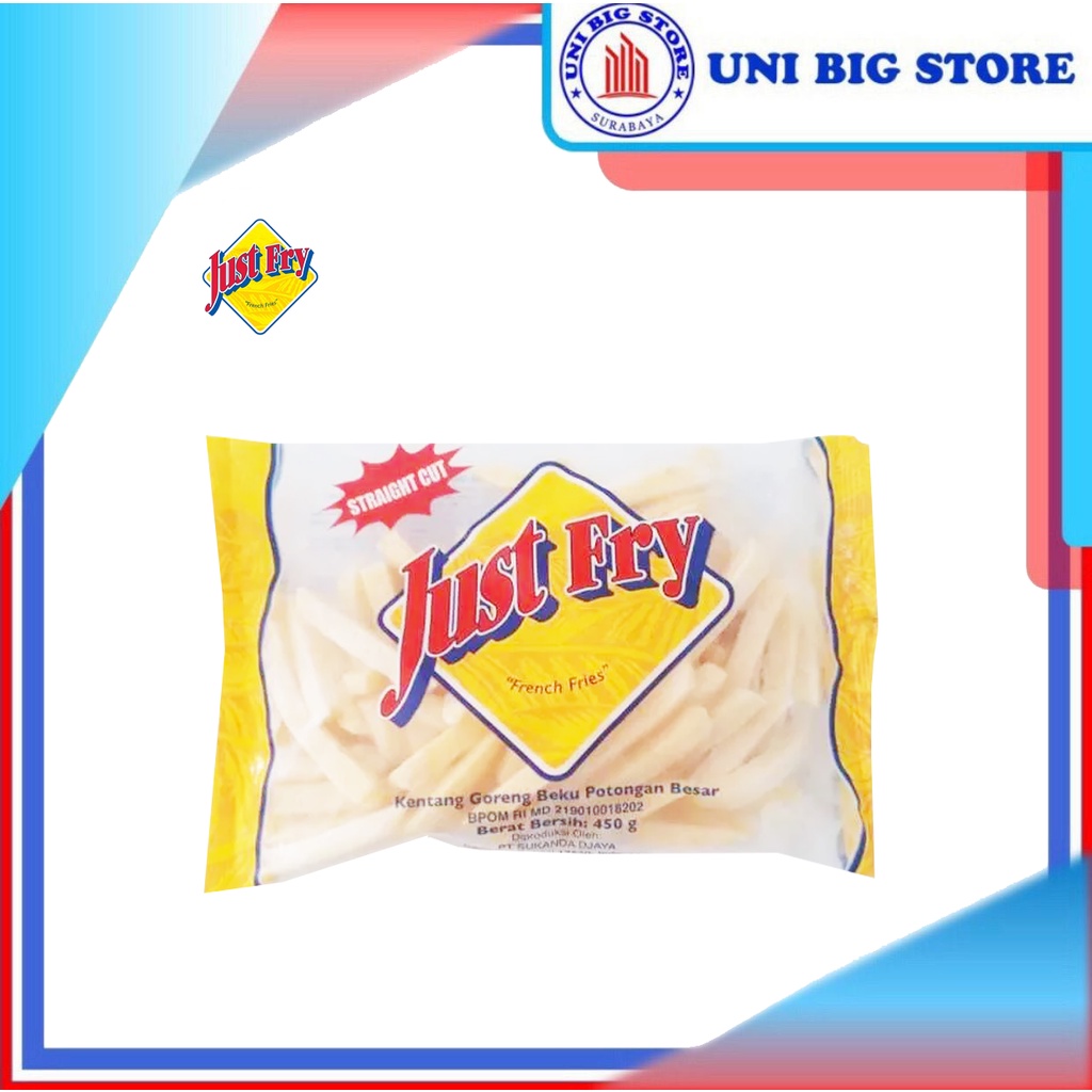 Jual Just Fry Straight Cut French Fries 450 gr Kentang Goreng JustFry ...