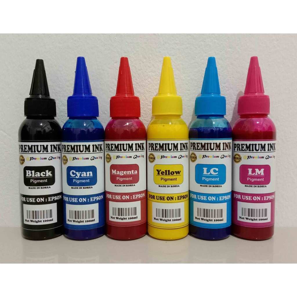 Jual Tinta Pigment Printer Epson 100ml Premium ink - Made in Korea ...