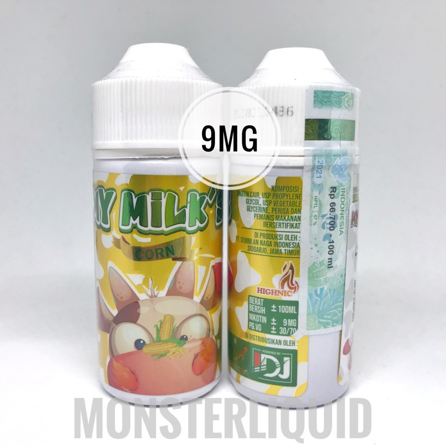 Jual MY MILK'S CORN MILK BY IDJ X VAPOR KING 9MG 100ML | Shopee Indonesia