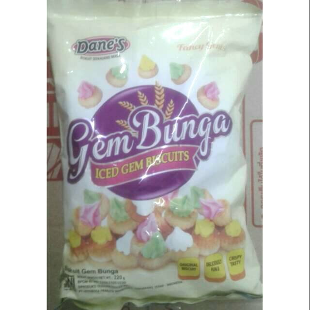 Jual Snack Jadul Biskuit gula gula bunga Ice gem bunga 220 gr | Shopee ...
