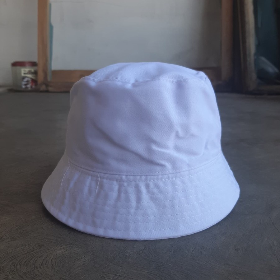 Jual GRATIS BORDIR LOGO NAMA BACAAN CUSTOM topi bucket hat topi bulat ...