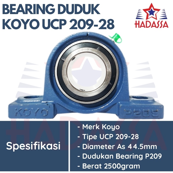 Jual Bearing Duduk Koyo UCP 209-28 | Shopee Indonesia