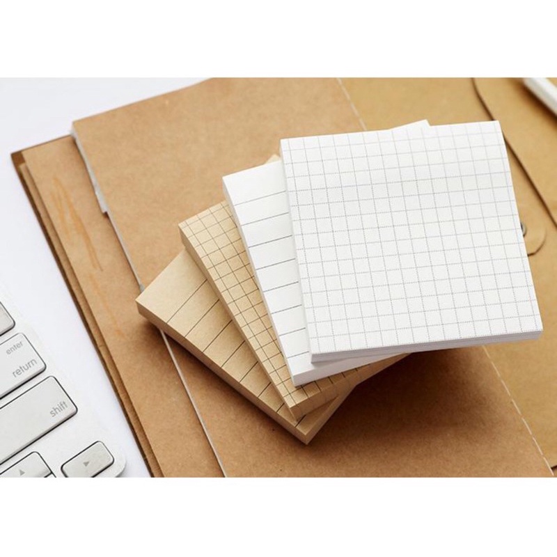 Jual Memo pad 80Lembar SIMPLE Memo Sticky Notes Grid Paper | Shopee ...