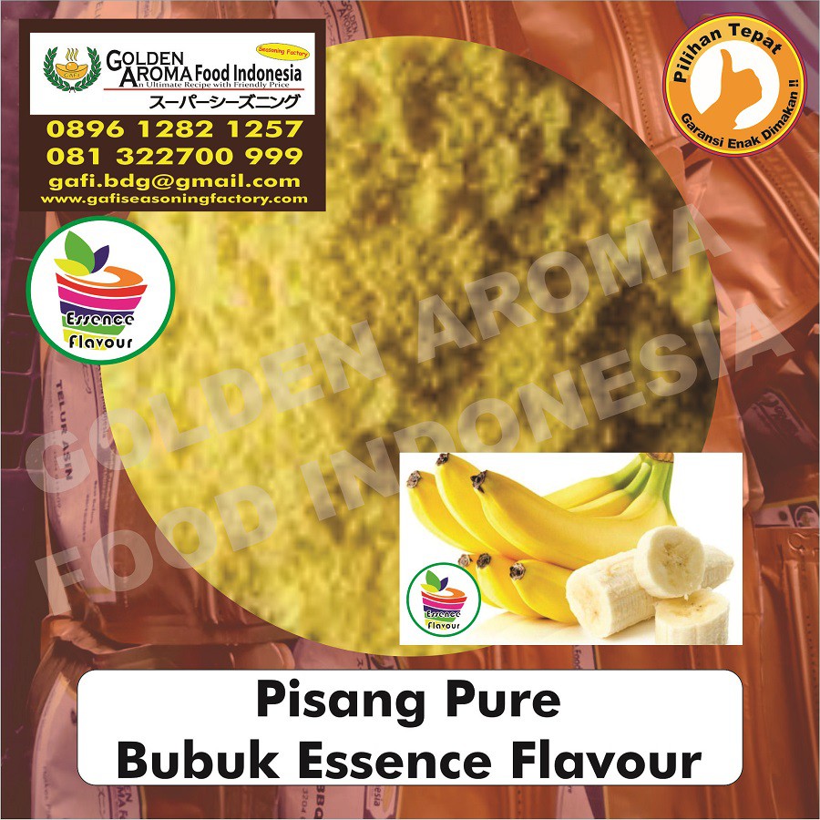 Jual Bubuk Pisang Pure Efe 1/2 Kg Essen Flavor Ekstrak Banana Murni 500 ...