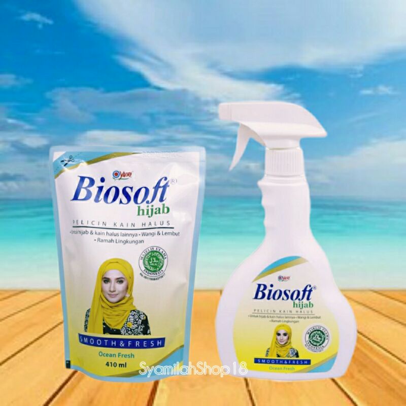 Jual YURI BIOSOFT HIJAB PELICIN KAIN HALUS 410 ML & 500 ML | Shopee Indonesia