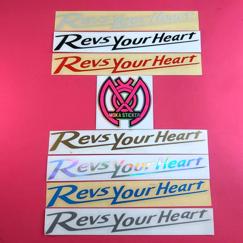Jual STICKER REVS YOUR HEART CUTTING | Shopee Indonesia