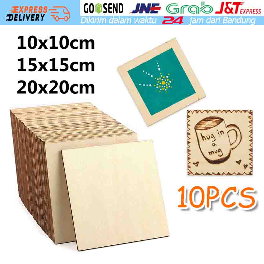 Jual 10pcs Plat Kayu Balsa 10CM / 15CM / 20CM Untuk Model Rumah / Kapal ...