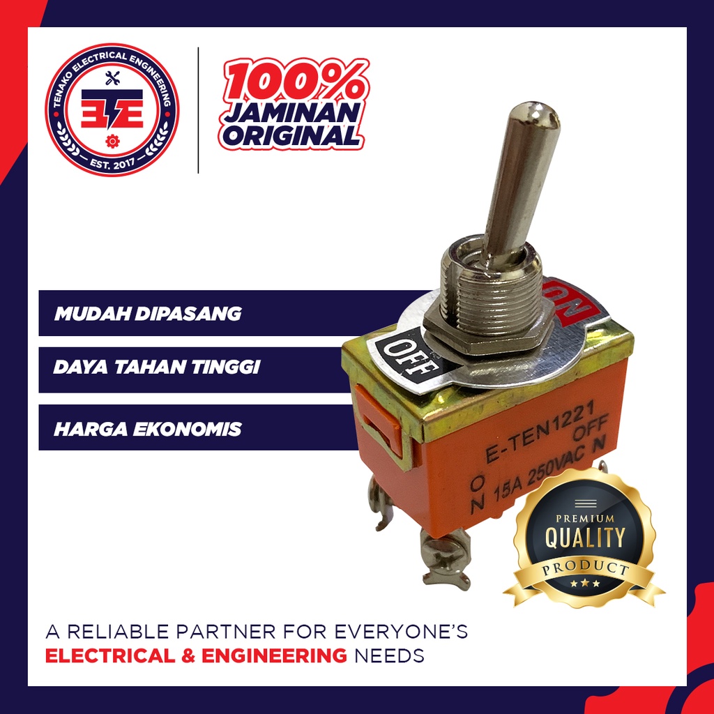 Jual Toggle Switch 1221 4 Kaki On-Off | Shopee Indonesia