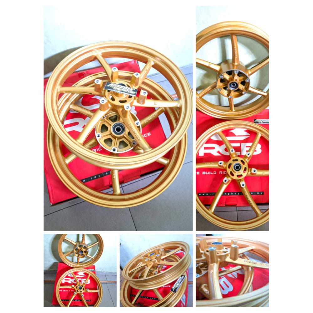 Jual Velg Pelk Veleg Racing RCB SP522 Kawasaki Ninja RR/KRR SP522 Gold ...