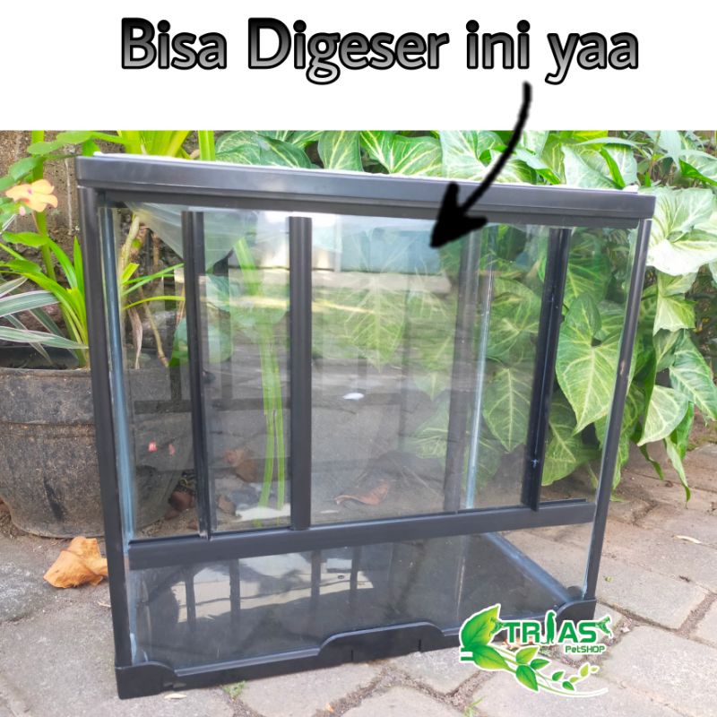 Jual NIKITA GLASS PET TERRARIUM/KANDANG REPTIL/KANDANG HEWAN/TERRARIUM CHAMELEON/TRIAS PETSHOP ...