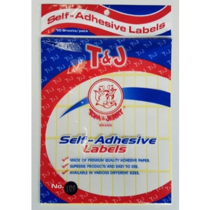 Jual Label Tom & Jerry No 109 Label Sticker Nama | Shopee Indonesia