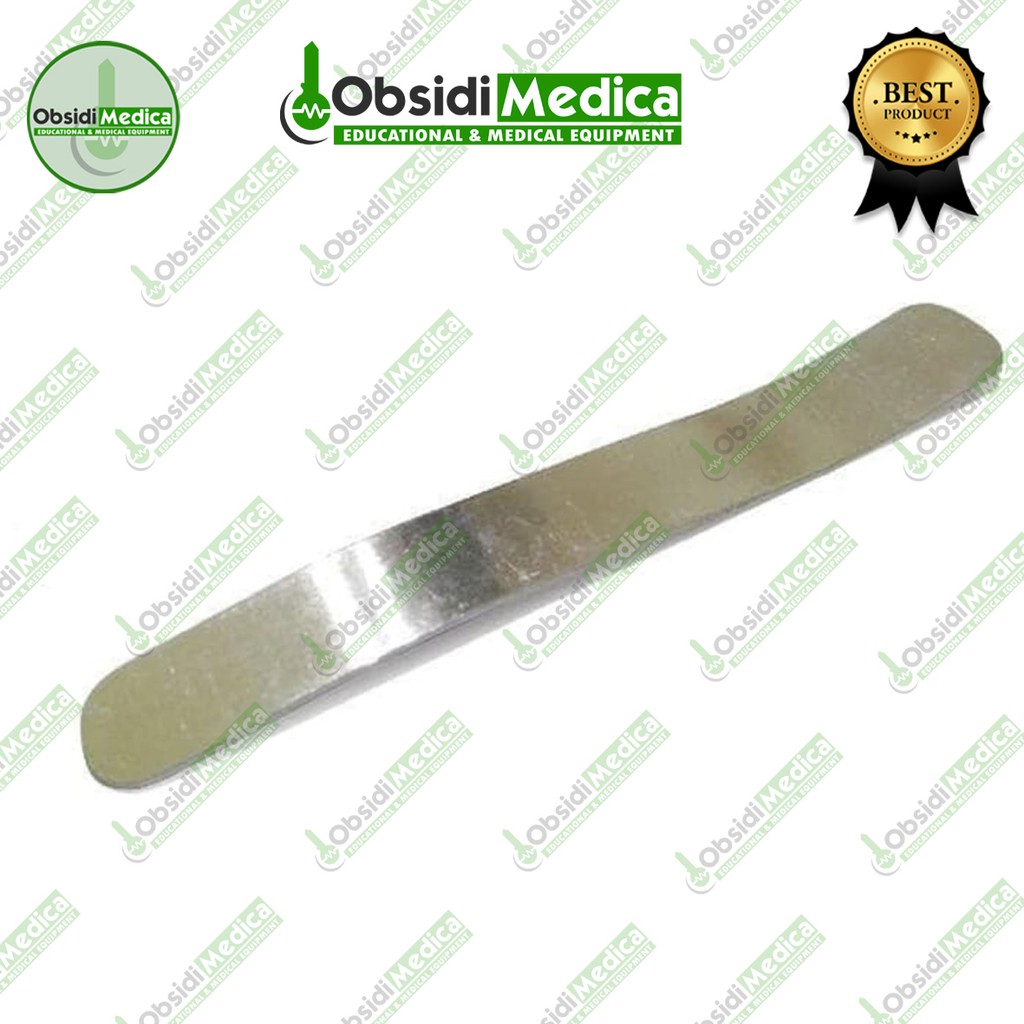 Jual Spatel Stainless Steel Polos Tongue Spatula OneMed | Shopee Indonesia